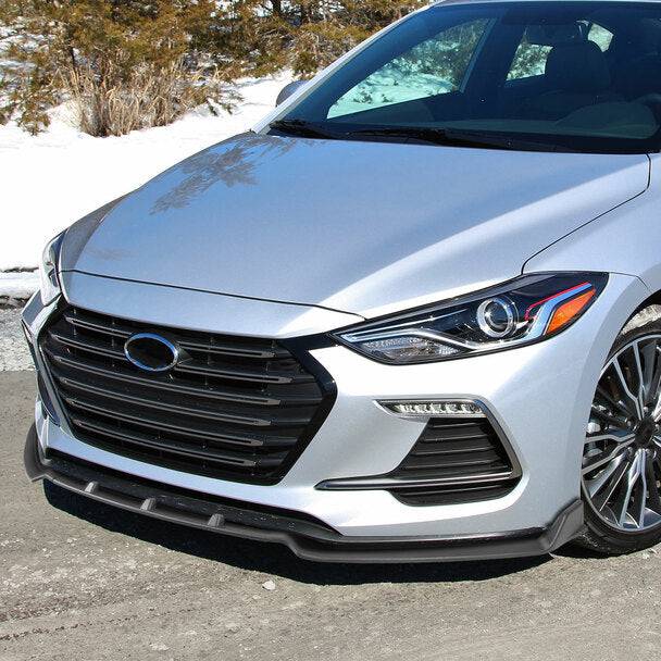 Front Lip 2017 2018 Hyundai Elantra Polypropylene 3PC Bumper Lip